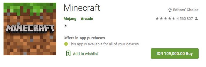 Minecraft Kini Bisa Didapatkan Gratis di Google Play Store Secara ...