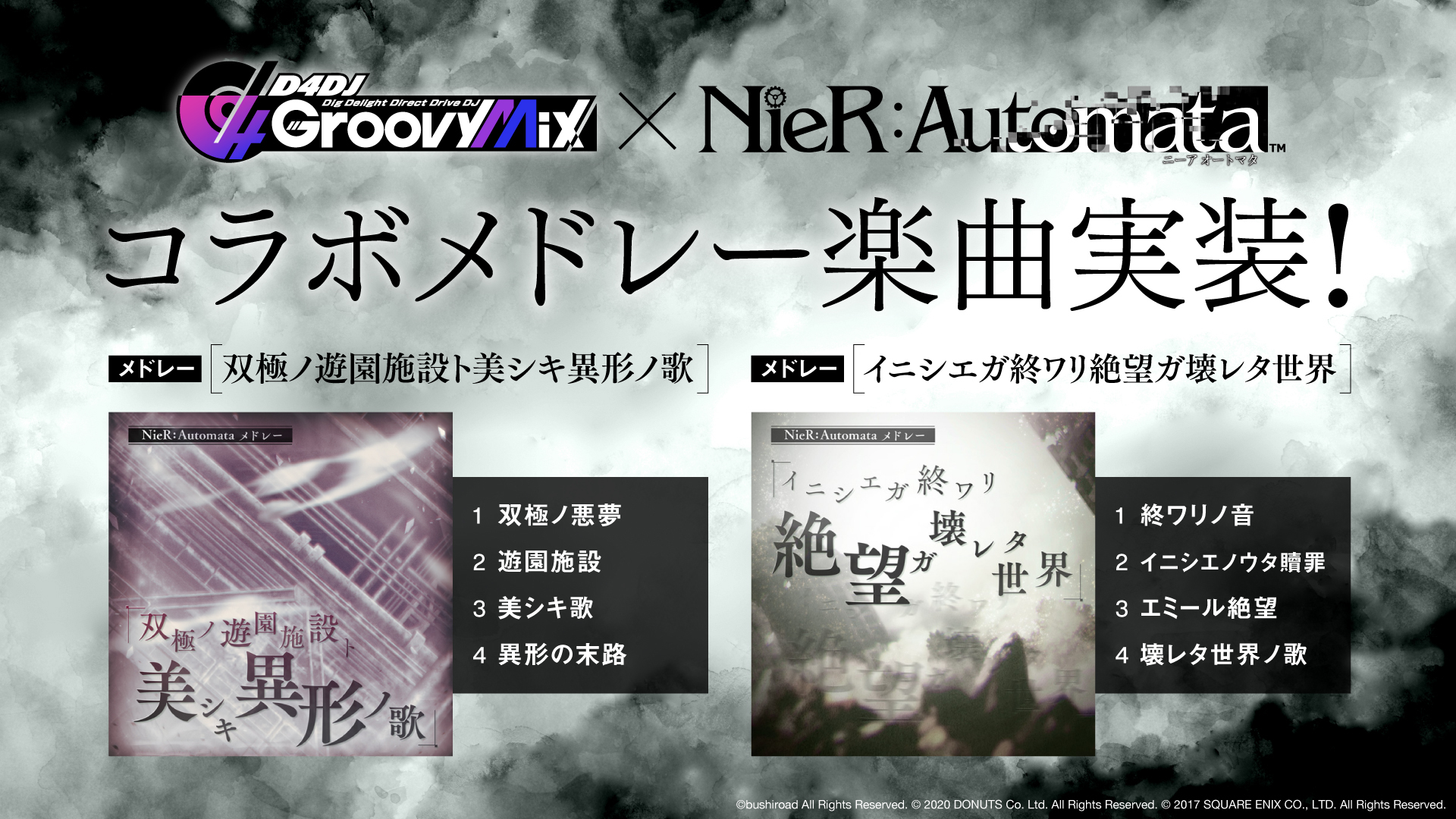 D4DJ Groovy Mix JP Rayakan Anniversary ke-2 dengan Kolaborasi NieR ...