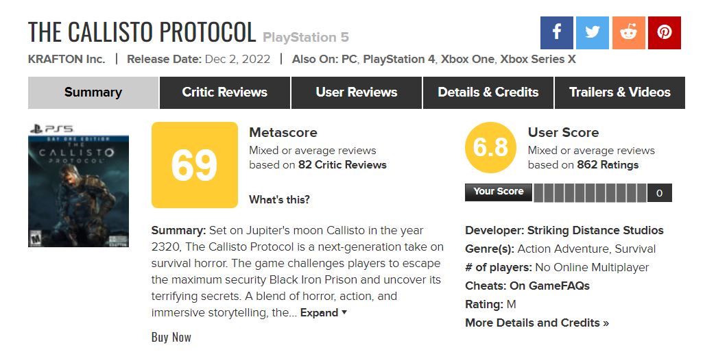 Krafton Rugi IDR 2,4 Triliun Karena Penjualan The Callisto Protocol Gagal Penuhi Target | GamerWK