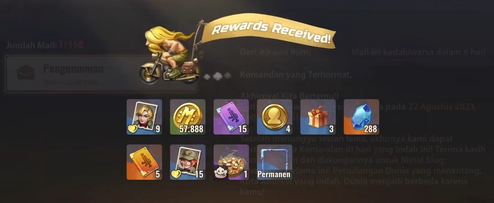 Redeem Code Metal Slug Awakening - Update 2023 - gamerwk.com