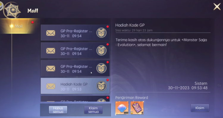 Redeem Code Monster Saga Evolution - Update | GamerWK