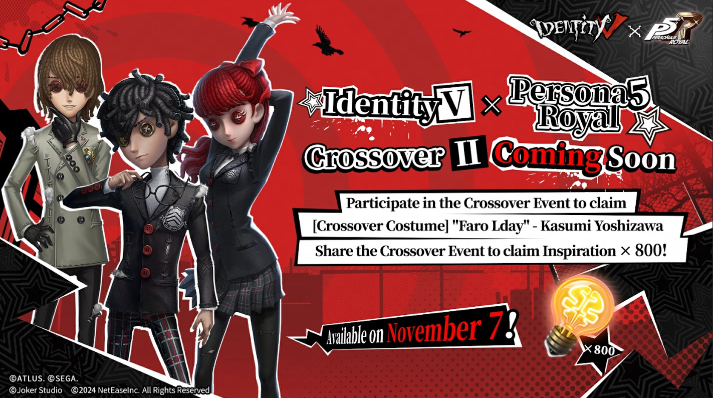 Identity V Hadirkan Kolaborasi Fase Kedua dengan Persona 5 Royal | GamerWK
