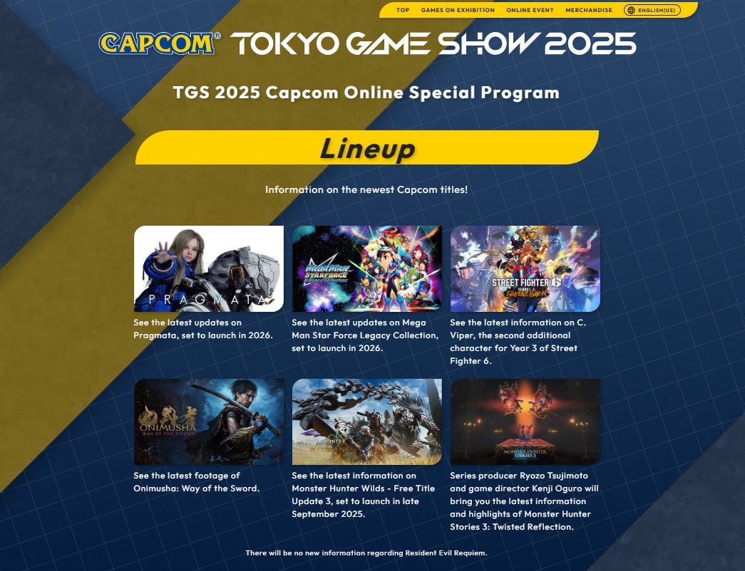 Capcom Online Special Program TGS 2025 Hadirkan Info Deretan Gamenya | GamerWK